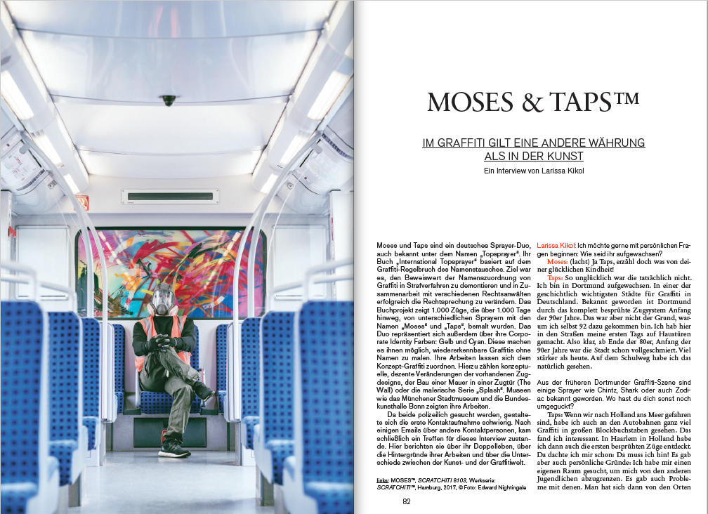 „Im Graffiti gilt eine andere Währung als in der Kunst“ Interview mit ...